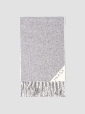 Prada Cashmere Scarf Grey