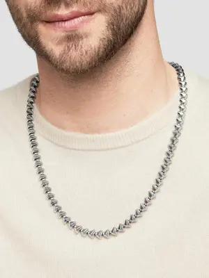 David Yurman Armory Necklace In Sterling