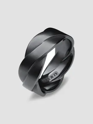 David Yurman Dy Helios Band Ring In Titanium