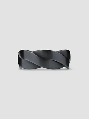 David Yurman Dy Helios Band Ring In Titanium