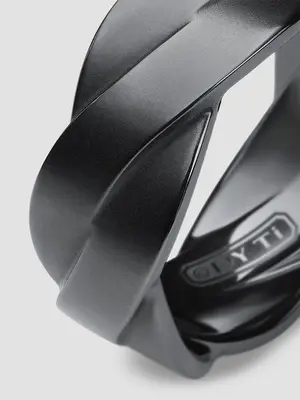 David Yurman Dy Helios Band Ring In Titanium