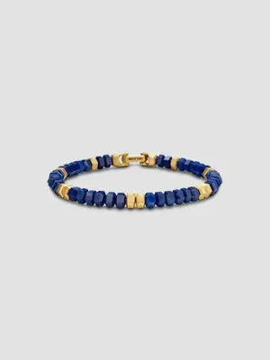 David Yurman Hex Bead Bracelet Lapis Lazuli