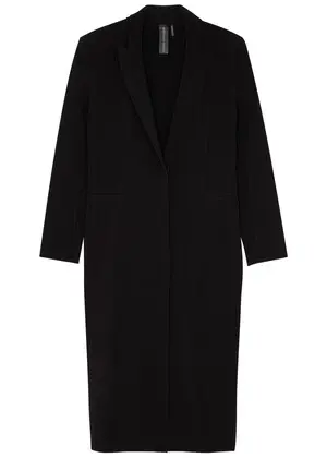 Norma Kamali Stretch-jersey Coat - Black