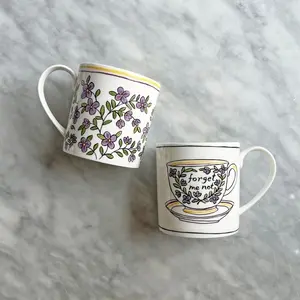 Twig New York Prouna Molly Hatch Forget Me Not Mug - Multi
