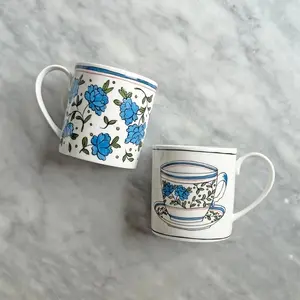 Twig New York H. Bachelor Button Mug - Multi