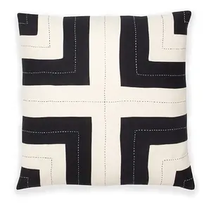 ANCHAL Interlock Throw Pillow Black