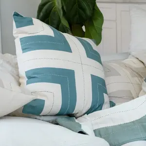 ANCHAL Interlock Throw Pillow - Spruce