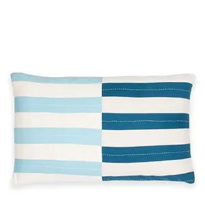 ANCHAL Offset Lumbar Pillow Blue
