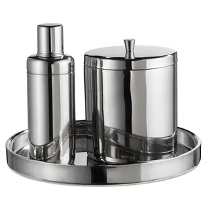 ROSELLI 3-piece Deco Bar Set - Silver