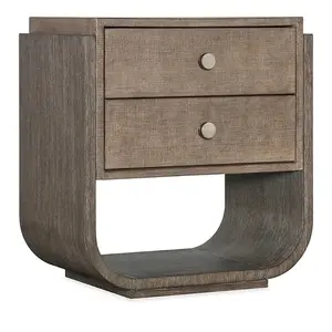HOOKER FURNITURE Modern Mood Two Drawer Nightstand - Brown