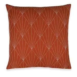 ANCHAL Array Throw Pillow Rust