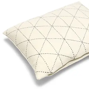 ANCHAL Small Graph Throw Pillow - White