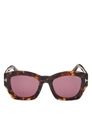 TOM FORD Geometric Sunglasses, 52mm