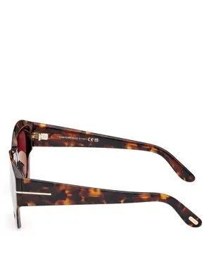 TOM FORD Geometric Sunglasses, 52mm