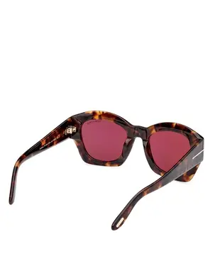 TOM FORD Geometric Sunglasses, 52mm