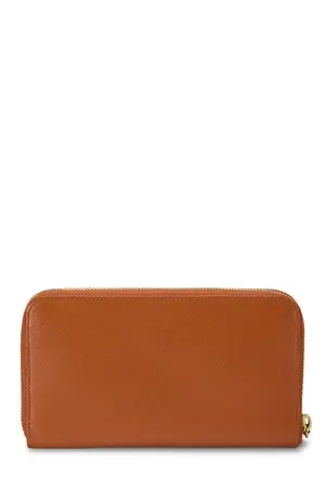 Prada Saffiano Zip Around Wallet