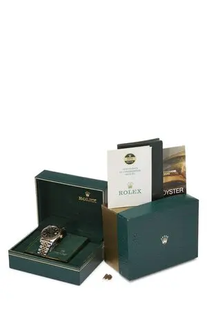 Rolex Stainless Steel & 18k Gold Tapestry Datejust 16013