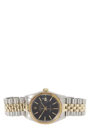 Rolex Stainless Steel & 18k Gold Tapestry Datejust 16013