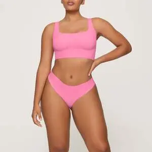 SKIMS Naked Scoop Longline Bralette Sugar Pink
