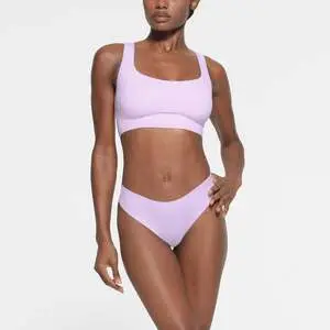 SKIMS Naked Scoop Longline Bralette Sugar Plum
