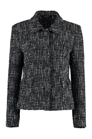 Tagliatore India Tweed Jacket In Black - 44% Off | Editorialist