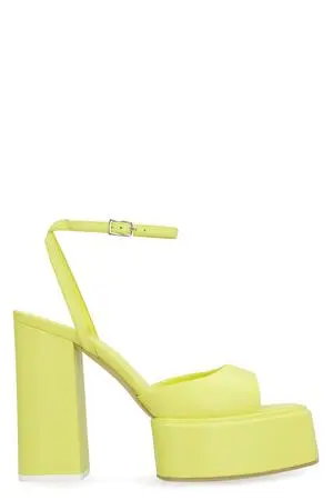 3JUIN Beth Heeled Sandals - Yellow
