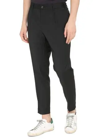 THE (ALPHABET) Wool Blend Tailored Trousers - Black