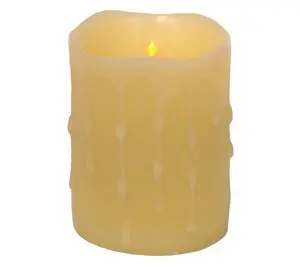 MELROSE Internatiol 4' Led Dripping Wax Candle Of 4 - One-color
