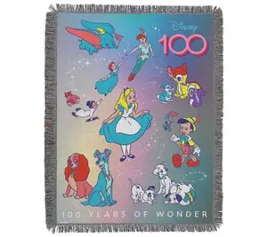 Disney As Is 100 48'x60' Classic Woven Tapestry Throw - One-color