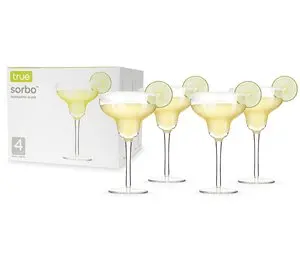 TRUE BRANDS Set Of 4 Margarita Glasses - One-color