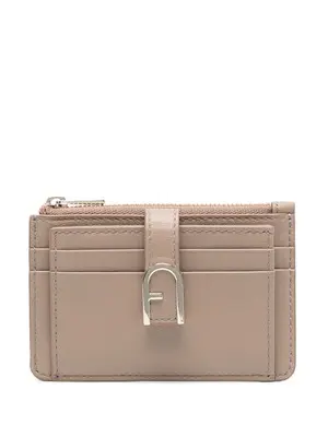 Furla Logo-plaque Leather Wallet - Neutrals