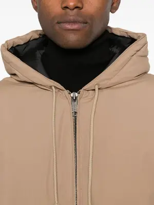 Carhartt Work In Progress Active Logo-appliqué Hooded Jacket - Neutrals