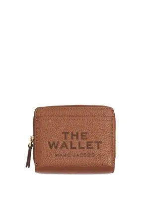 Marc Jacobs The Leather Mini Compact Wallet Brown