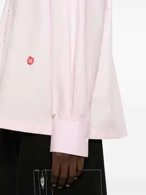 Alexander Wang Logo-patch Cotton Shirt - Pink