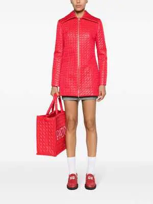 PATOU Monogram-quilted Shell Jacket - Red