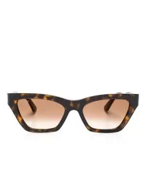 Cartier Tortoiseshell Cat-eye Frame Sunglasses - Brown
