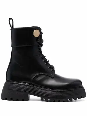 Ports 1961 Leather Ridged Lace-up Boots