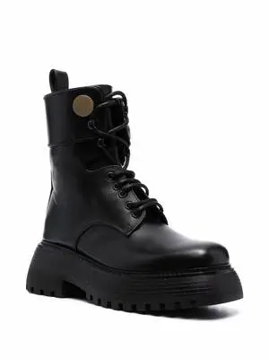 Ports 1961 Leather Ridged Lace-up Boots