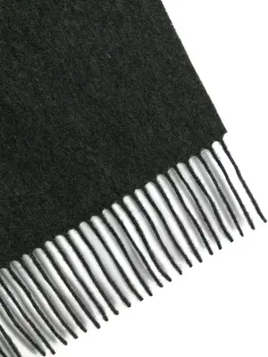 FURSAC Fringed Cashmere Scarf - Grey