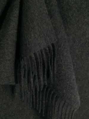 FURSAC Fringed Cashmere Scarf - Grey