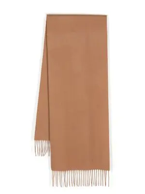 FURSAC Fringed Cashmere Scarf - Brown