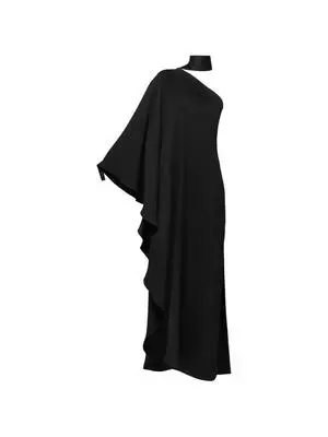 TALLER MARMO Bolkan One-shoulder Maxi Dress - Black