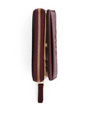 Marc Jacobs The Leather Mini Compact Wallet - Red