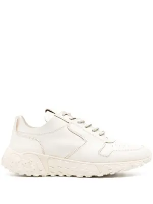 BUTTERO® Lace-up Leather Sneakers