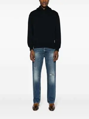 Emporio Armani Logo-patch Cotton Hoodie