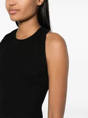 Gauchère Racerback Crop Top - Black