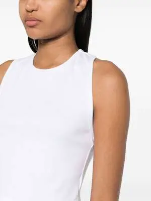 Gauchère Racerback Crop Top - White