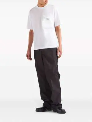 Prada Re-nylon Triangle-logo T-shirt