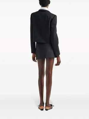 Prada Contrast-trim Wool Blazer