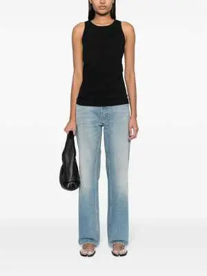 Gauchère Round-neck Tank Top - Black